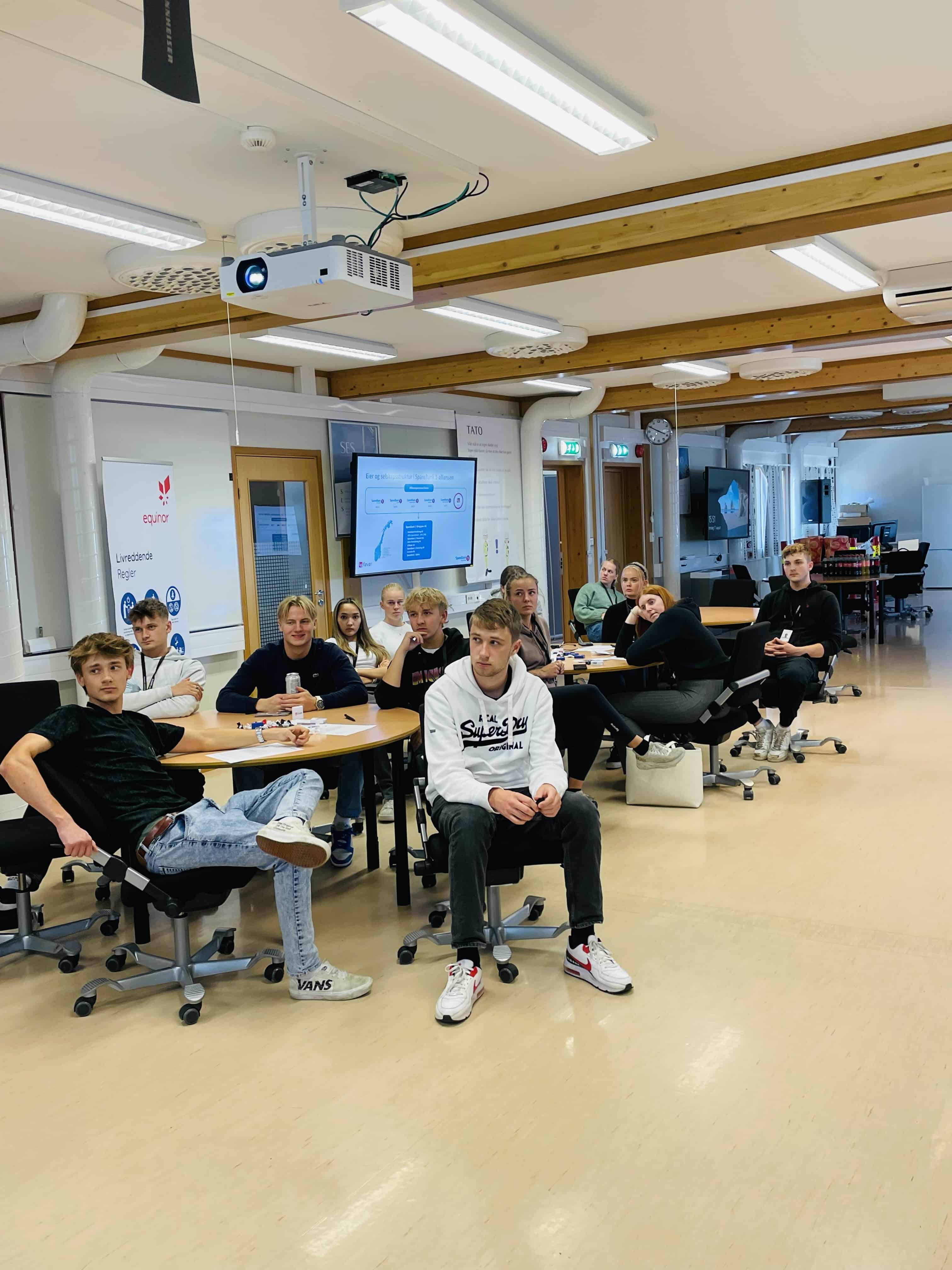 Samling for lærlingene på Mongstad - Styrke Equinor